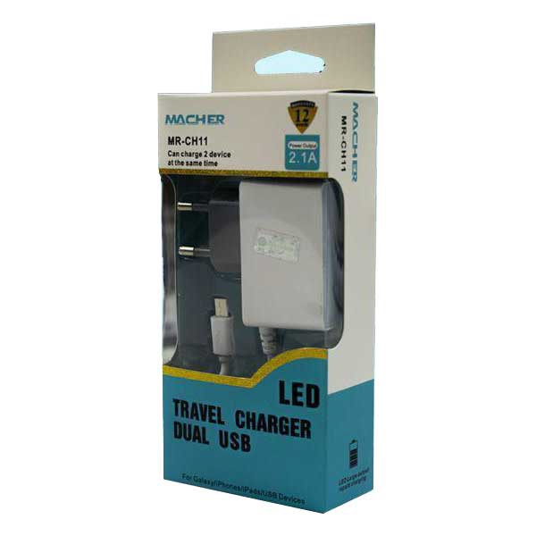 شارژر سامسونگی MACHER مدل MR-CH11 به همراه کابل متصل - عمده کار