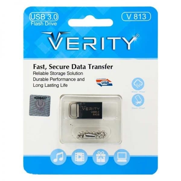 فلش مموری 64 گیگ USB 3.0 VERITY مدل V813 - عمده کار