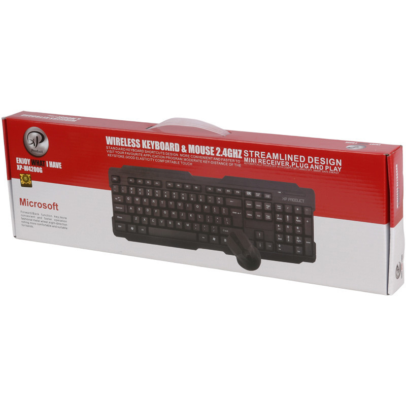 کیبورد و ماوس بی سیم ایکس پی مدل XP-W4200 - عمده کار